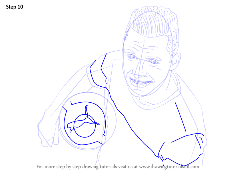 How to Draw Alexis Sanchez (Footballers) Step by Step ...