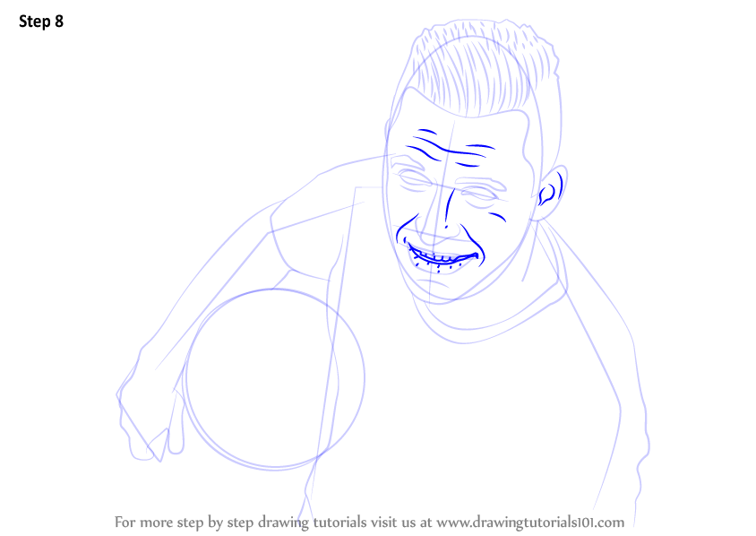 How to Draw Alexis Sanchez (Footballers) Step by Step ...