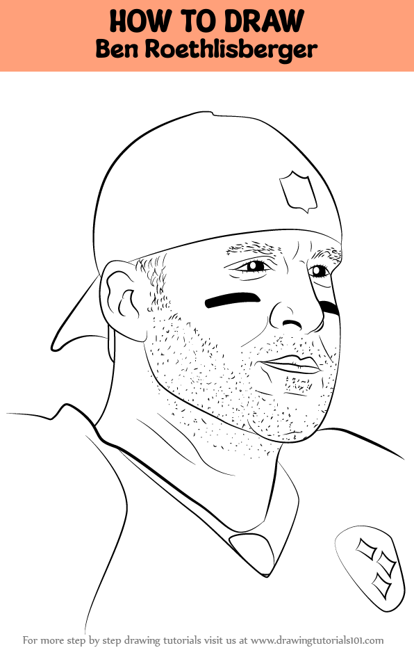 How to Draw Ben Roethlisberger (Footballers) Step by Step ...
