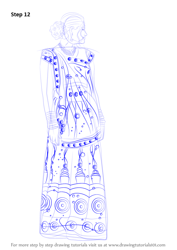 How to Draw Indian Bride aka Dulhan (Girls) Step by Step ...