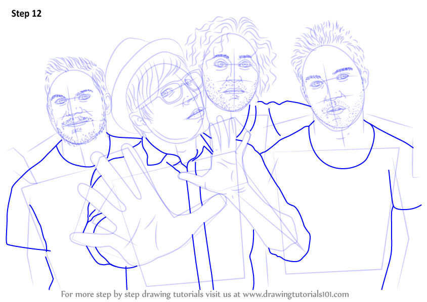 How to Draw Fall Out Boy (Musicians) Step by Step | DrawingTutorials101.com