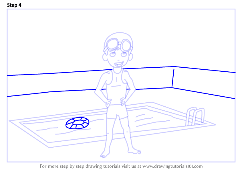 How to Draw a Boy in a Swimsuit (Other Occupations) Step by Step ...