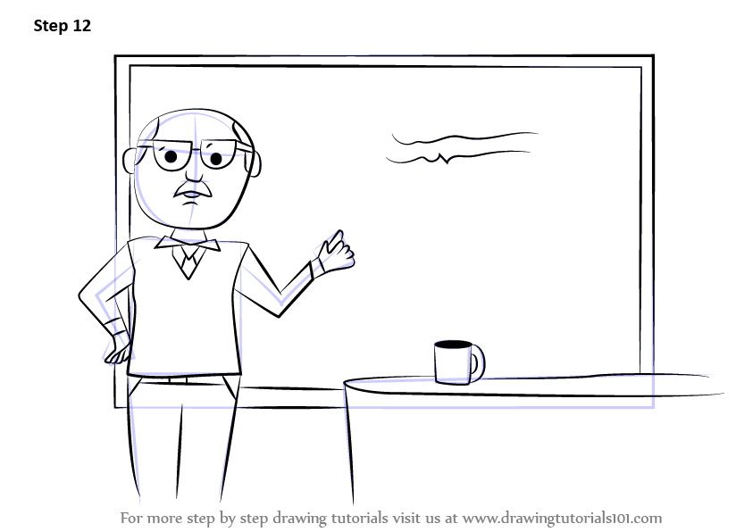 How to Draw a Professor (Other Occupations) Step by Step ...