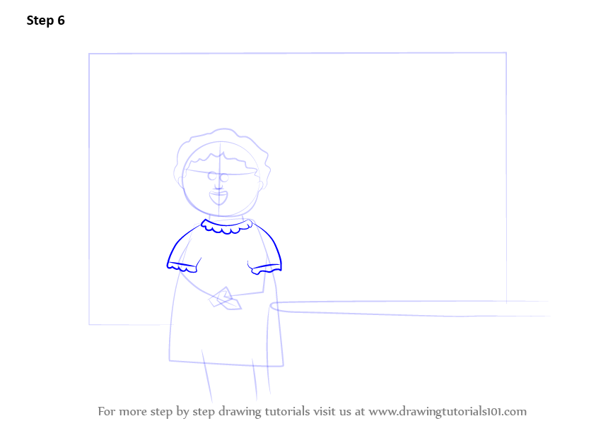 How to Draw a Teacher Female (Other Occupations) Step by Step ...
