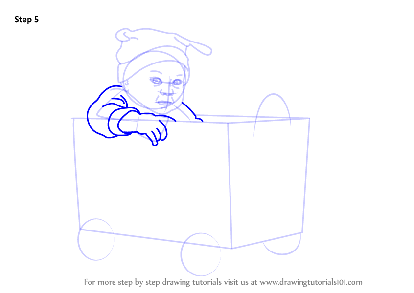 How to Draw a Baby in basket (Other People) Step by Step ...