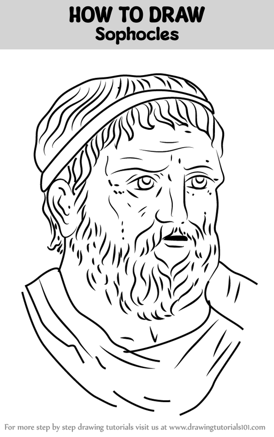 How to Draw Sophocles (Poets) Step by Step | DrawingTutorials101.com