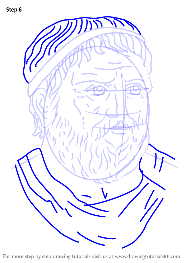 How to Draw Sophocles (Poets) Step by Step | DrawingTutorials101.com