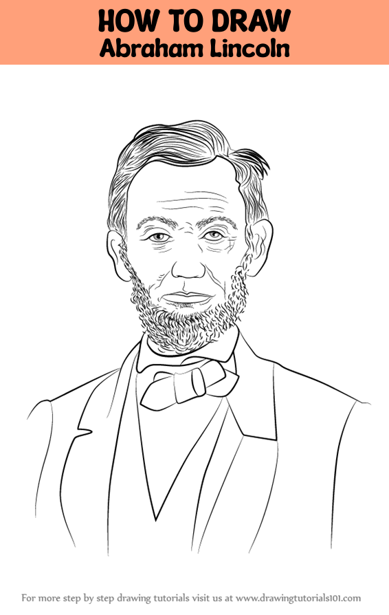 How to Draw Abraham Lincoln (Politicians) Step by Step ...