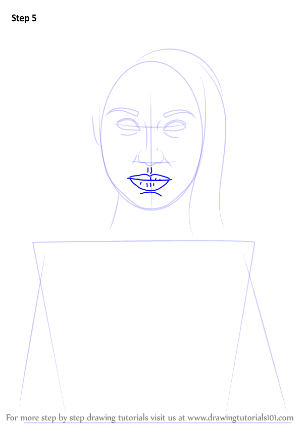 How to Draw Nicki Minaj (Rappers) Step by Step | DrawingTutorials101.com