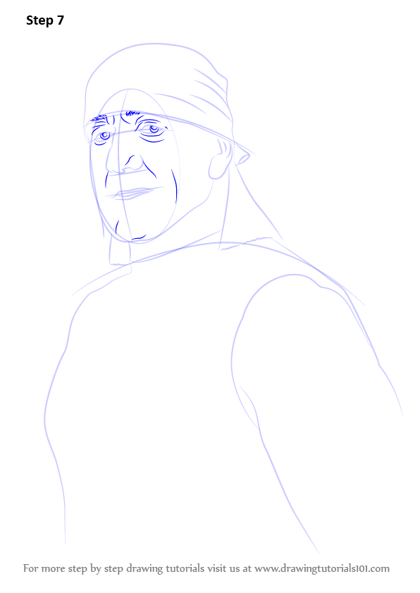 How To Draw Hulk Hogan Wrestlers Step By Step DrawingTutorials101