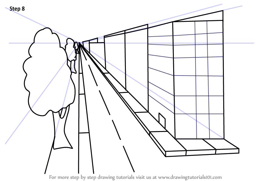 One Point Perspective Drawing Steps Image To U One Point Perspective Drawing Steps Image To U