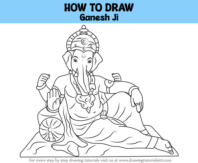 Simple Way To Draw Ganesha