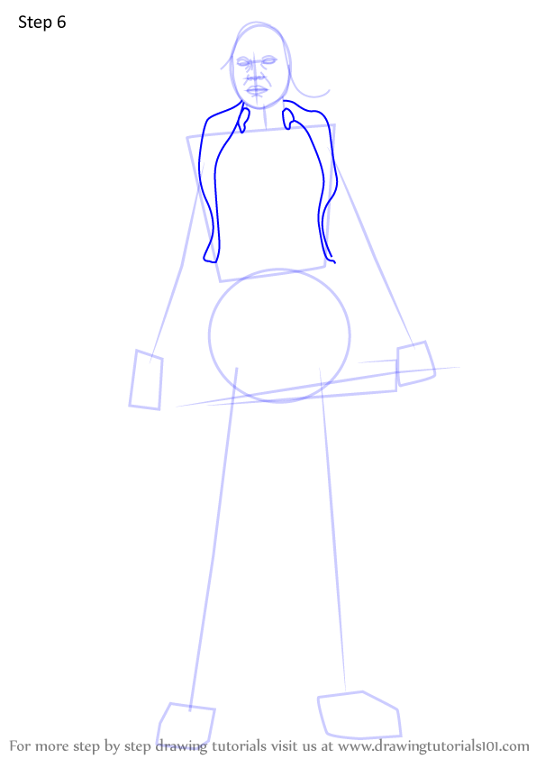 How to Draw Gamora from Avengers Endgame (Avengers: Endgame) Step by ...