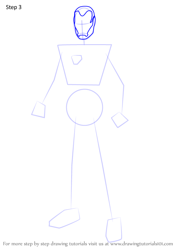 How to Draw Iron Man from Avengers Endgame (Avengers: Endgame) Step by ...