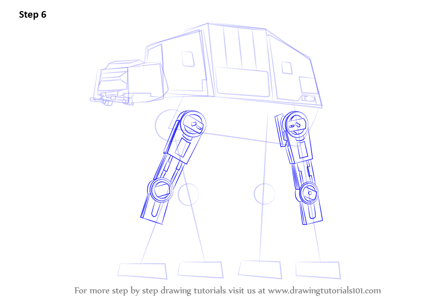 How to Draw AT-AT from Star Wars (Star Wars) Step by Step ...