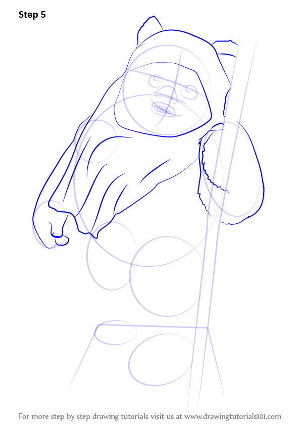 How to Draw Ewok from Star Wars (Star Wars) Step by Step ...