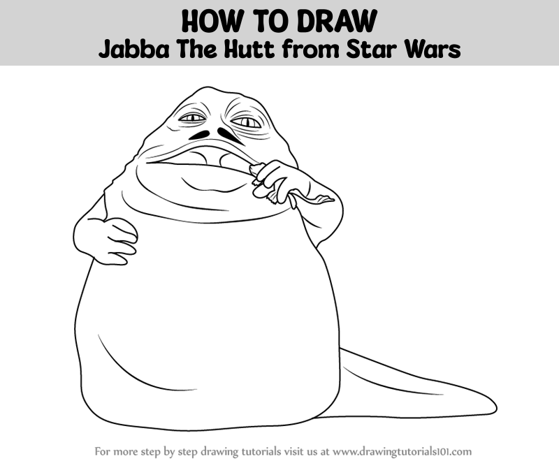 How to Draw Jabba The Hutt from Star Wars (Star Wars) Step by Step ...