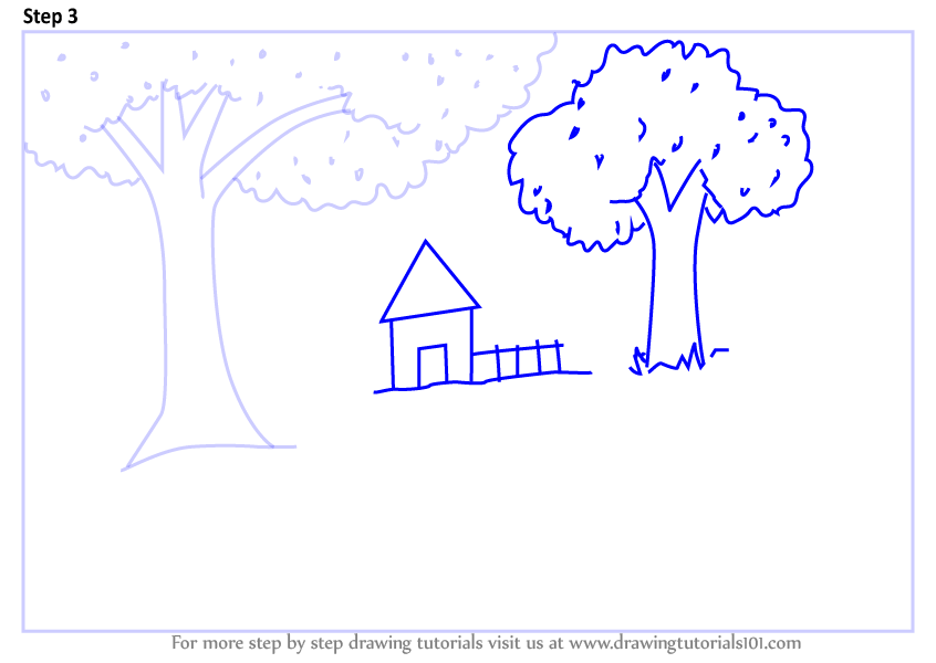How to Draw Summer Scenery (Summer Season) Step by Step ...
