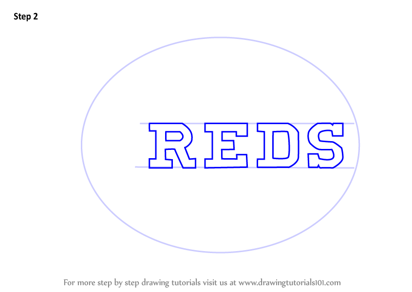 How to Draw Cincinnati Reds Logo (MLB) Step by Step ...