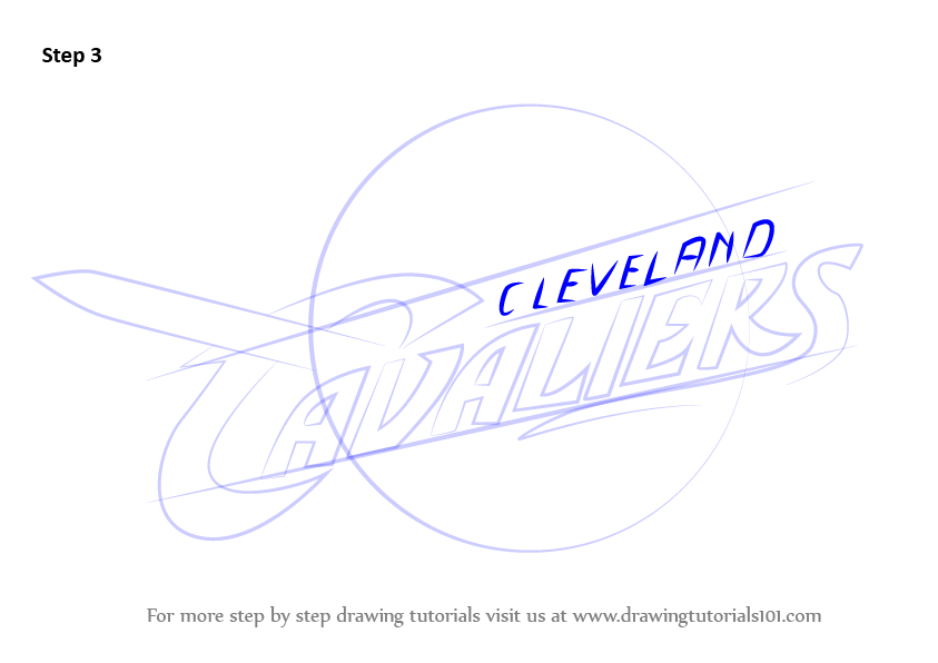 How to Draw Cleveland Cavaliers Logo (NBA) Step by Step ...