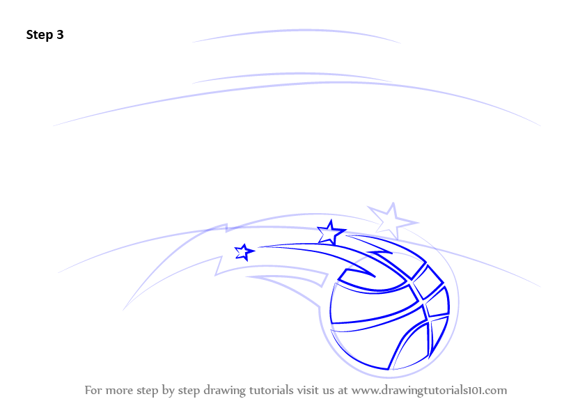 How to Draw Orlando Magic Logo (NBA) Step by Step | DrawingTutorials101.com