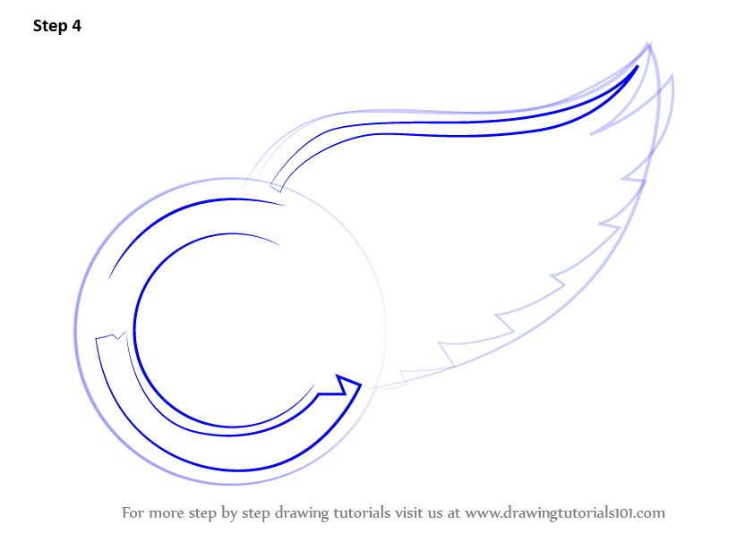 How to Draw Detroit Red Wings Logo (NHL) Step by Step ...