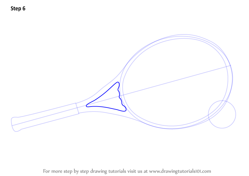 How to Draw Tennis Racket and Ball (Other Sports) Step by Step ...