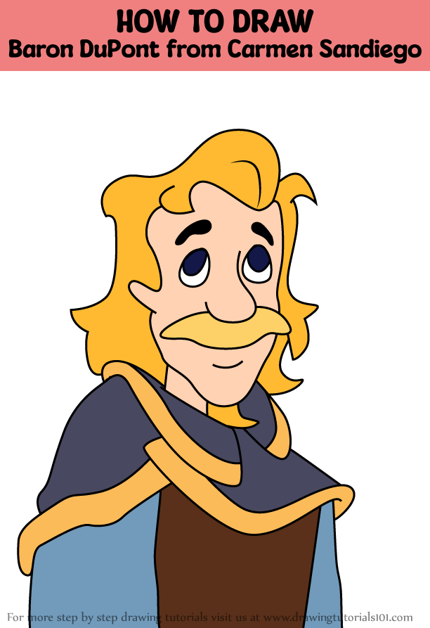 How to Draw Baron DuPont from Carmen Sandiego (Carmen Sandiego) Step by ...