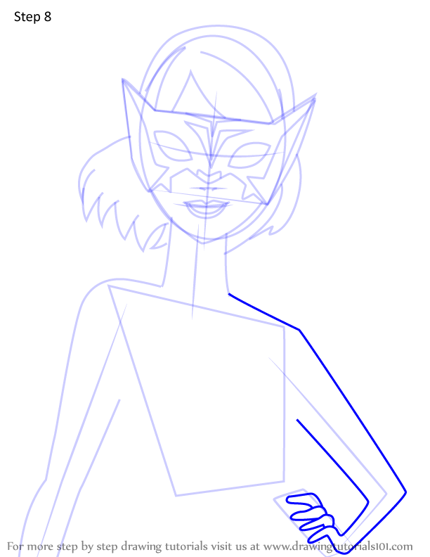 How to Draw Tigress from Carmen Sandiego (Carmen Sandiego) Step by Step ...