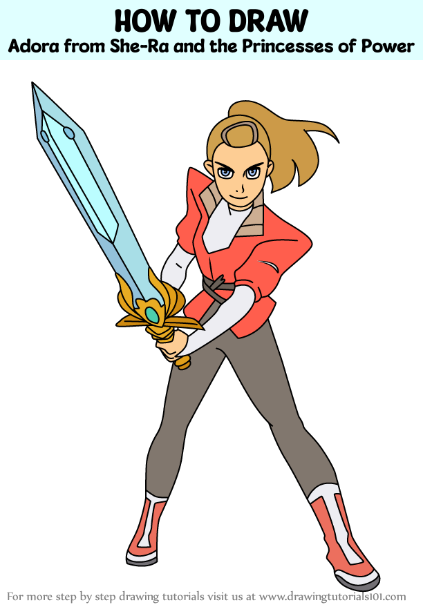 How to Draw Adora from She-Ra and the Princesses of Power (She-Ra and the Princesses of Power ...
