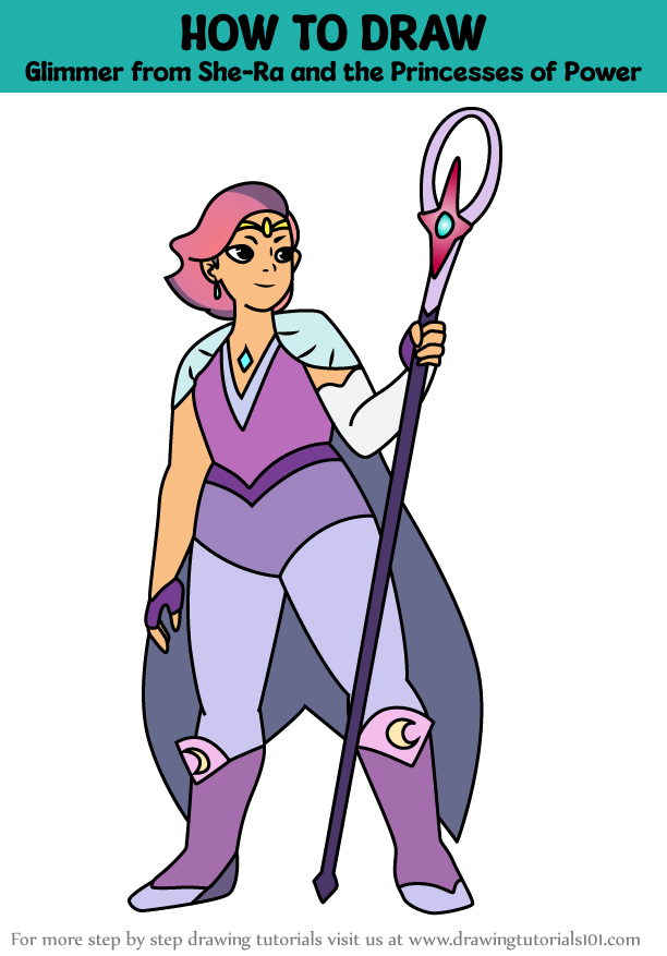 How to Draw Glimmer from She-Ra and the Princesses of Power (She-Ra and the Princesses of Power ...