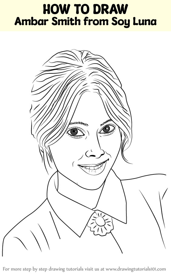 How to Draw Ambar Smith from Soy Luna (Soy Luna) Step by Step ...