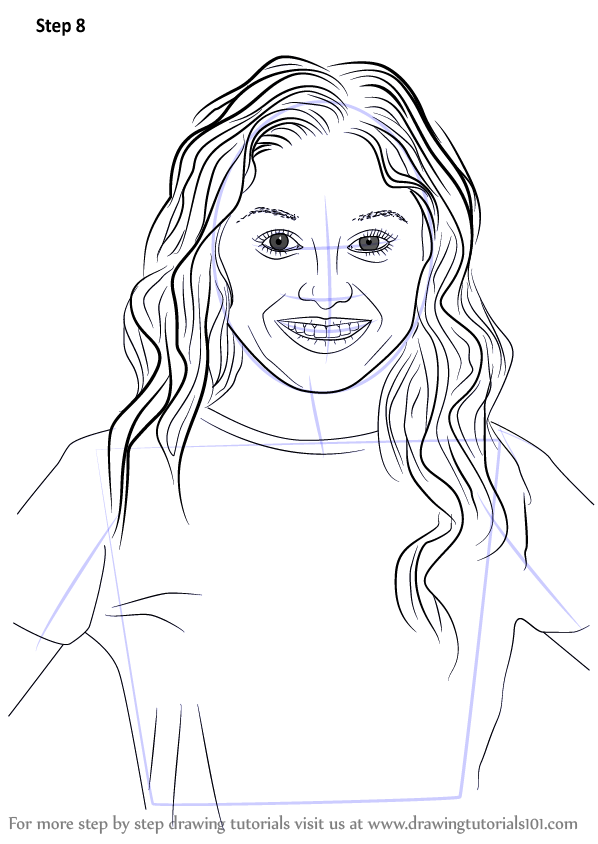 How to Draw Luna Valente from Soy Luna (Soy Luna) Step by Step ...
