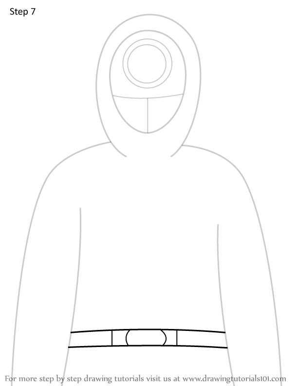 How to Draw Circle Guard from Squid Game - Easy Step-by-Step Tutorial ...