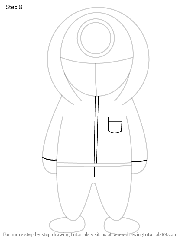 How to Draw Cute Guard from Squid Game - Step-by-Step Tutorial | DrawingTutorials101.com