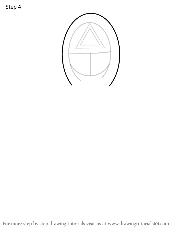How to Draw the Triangle Guard from Squid Game - Easy Step-by-Step Tutorial ...