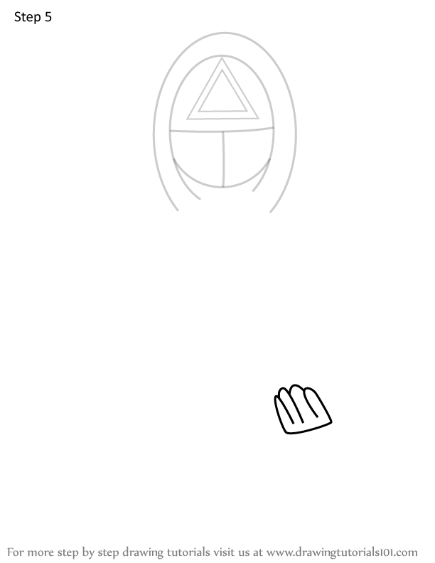 How to Draw the Triangle Guard from Squid Game - Easy Step-by-Step Tutorial ...