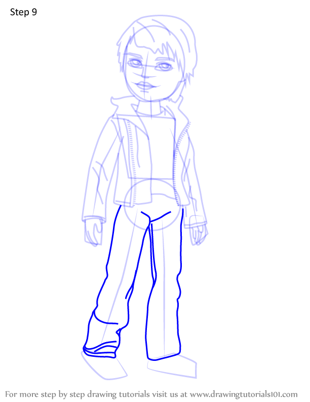 How to Draw Cade from Bratz (Bratz) Step by Step | DrawingTutorials101.com