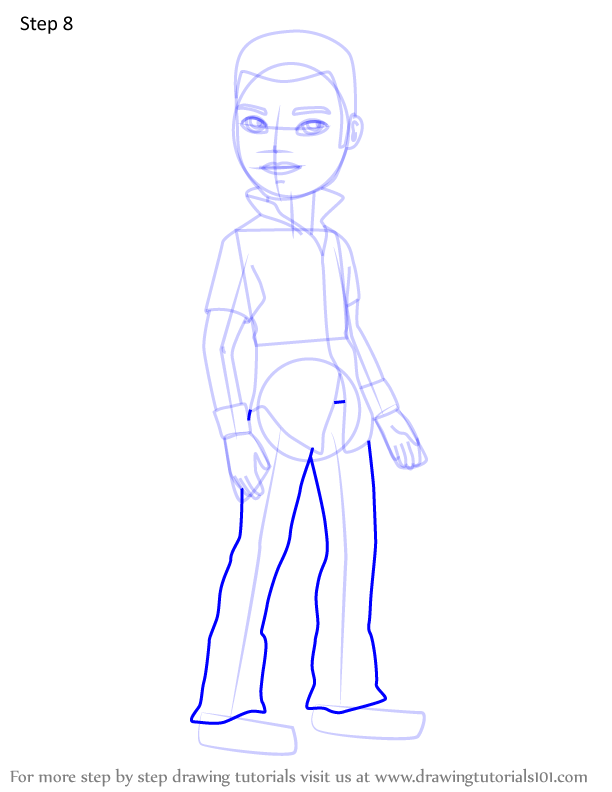 How to Draw Dylan from Bratz (Bratz) Step by Step | DrawingTutorials101.com