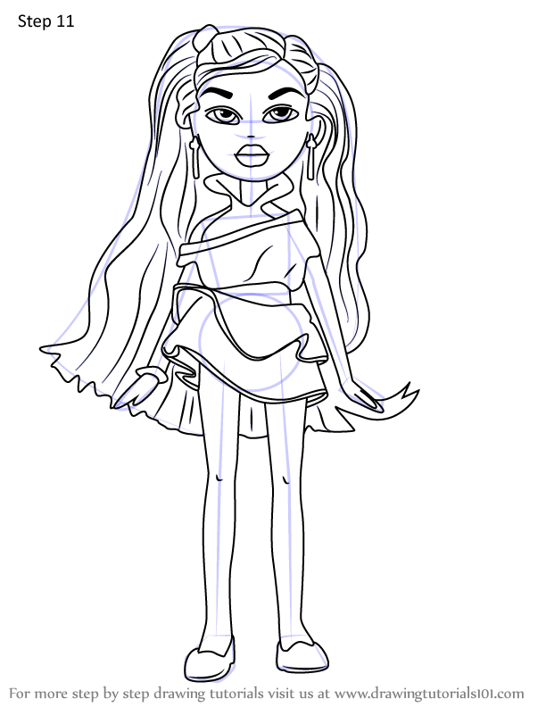 How to Draw Felicia from Bratz (Bratz) Step by Step ...