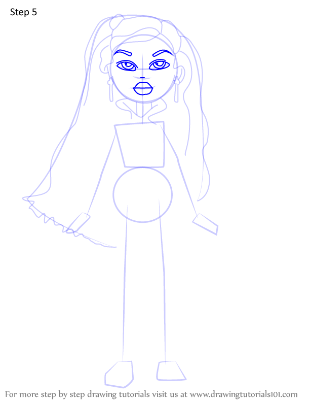 How to Draw Felicia from Bratz (Bratz) Step by Step ...