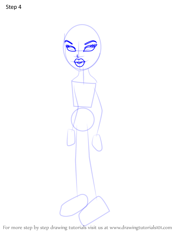 How to Draw Katia from Bratz (Bratz) Step by Step | DrawingTutorials101.com