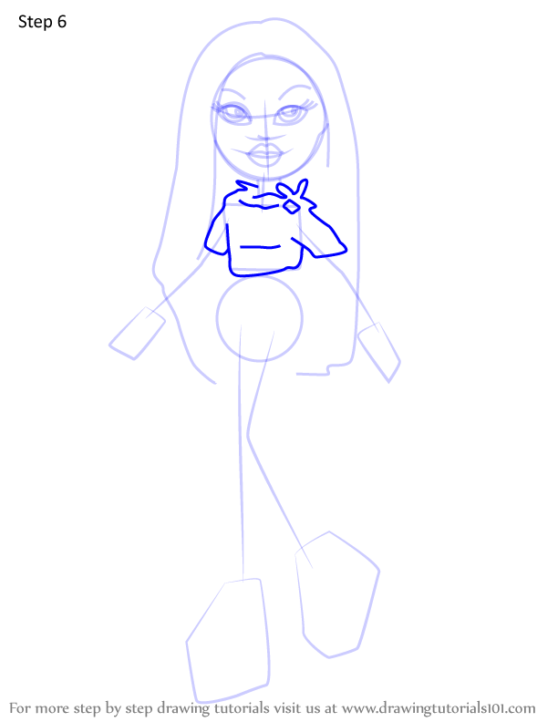 How to Draw Yasmin from Bratz (Bratz) Step by Step ...