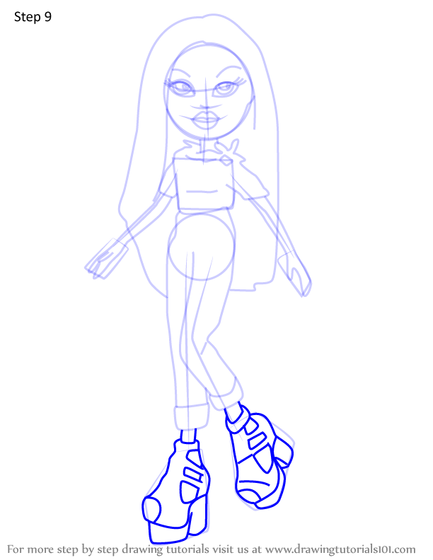 How to Draw Yasmin from Bratz (Bratz) Step by Step ...