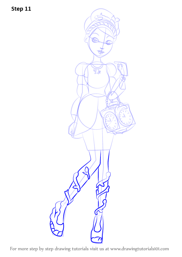 How to Draw Ashlynn Ella from Ever After High (Ever After High) Step by ...