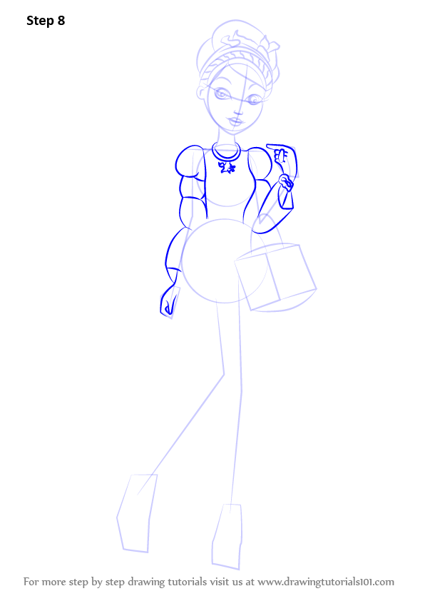 How to Draw Ashlynn Ella from Ever After High (Ever After High) Step by ...