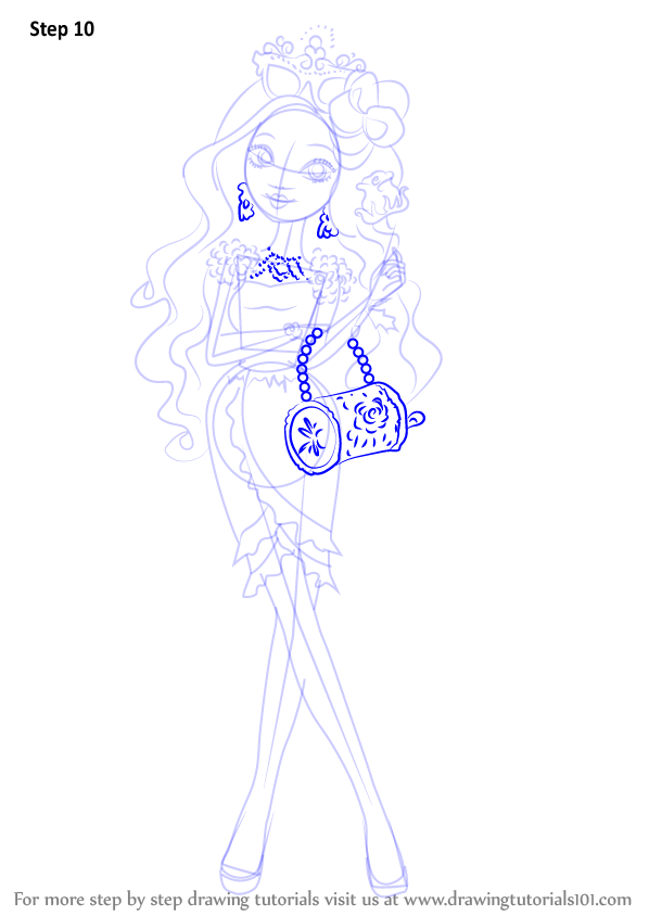 How to Draw Briar Beauty from Ever After High (Ever After High) Step by ...