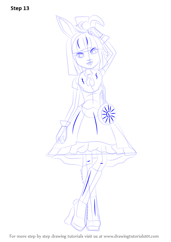 How to Draw Bunny Blanc from Ever After High (Ever After High) Step by ...