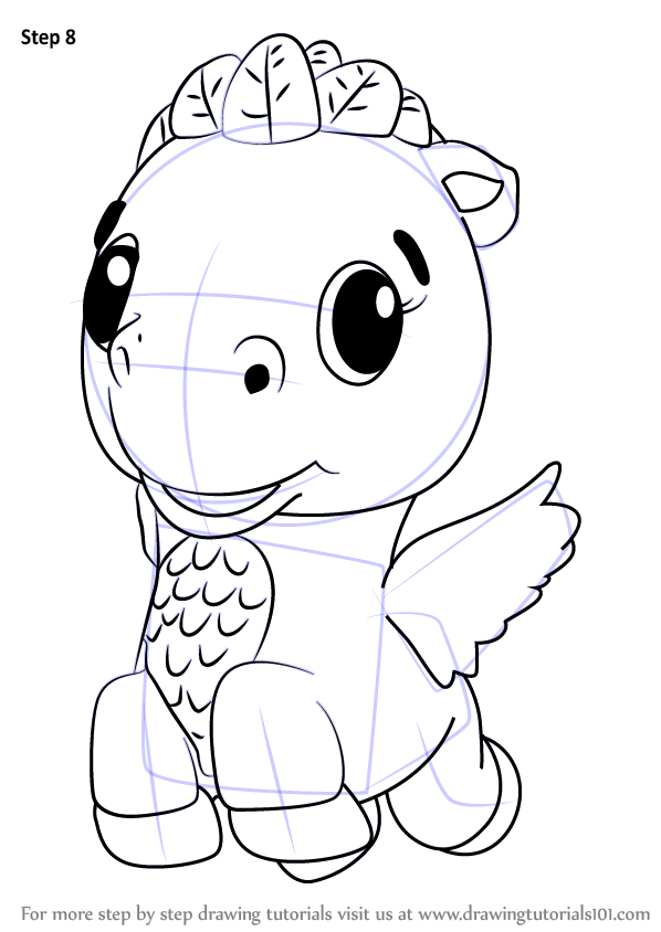 How to Draw Cloud Ponette from Hatchimals (Hatchimals) Step by Step ...