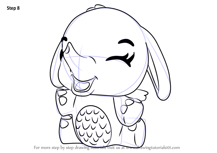 How to Draw Giggling Elefly from Hatchimals (Hatchimals) Step by Step ...